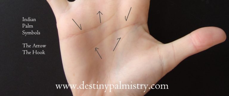 Arrow Sign or Hook Symbol Meaning in Palmistry - Destiny Palmistry