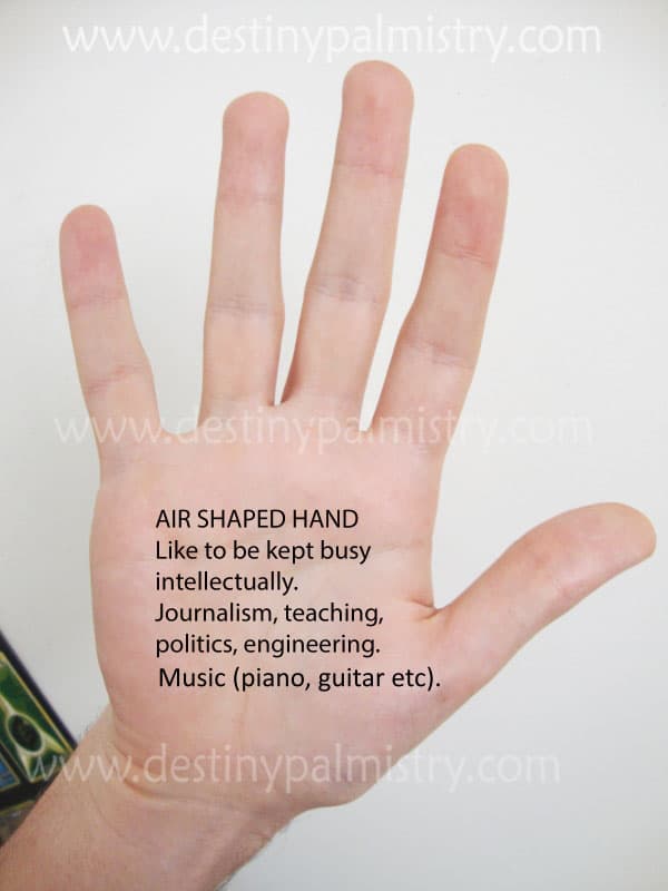 Air Hand Shape Meaning in Palmistry - Destiny Palmistry