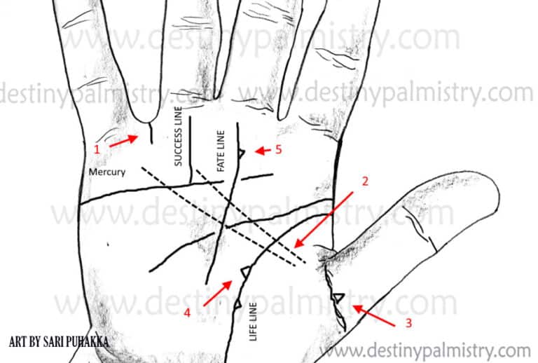 Inheritance Lines and Signs in Palmistry - Destiny Palmistry